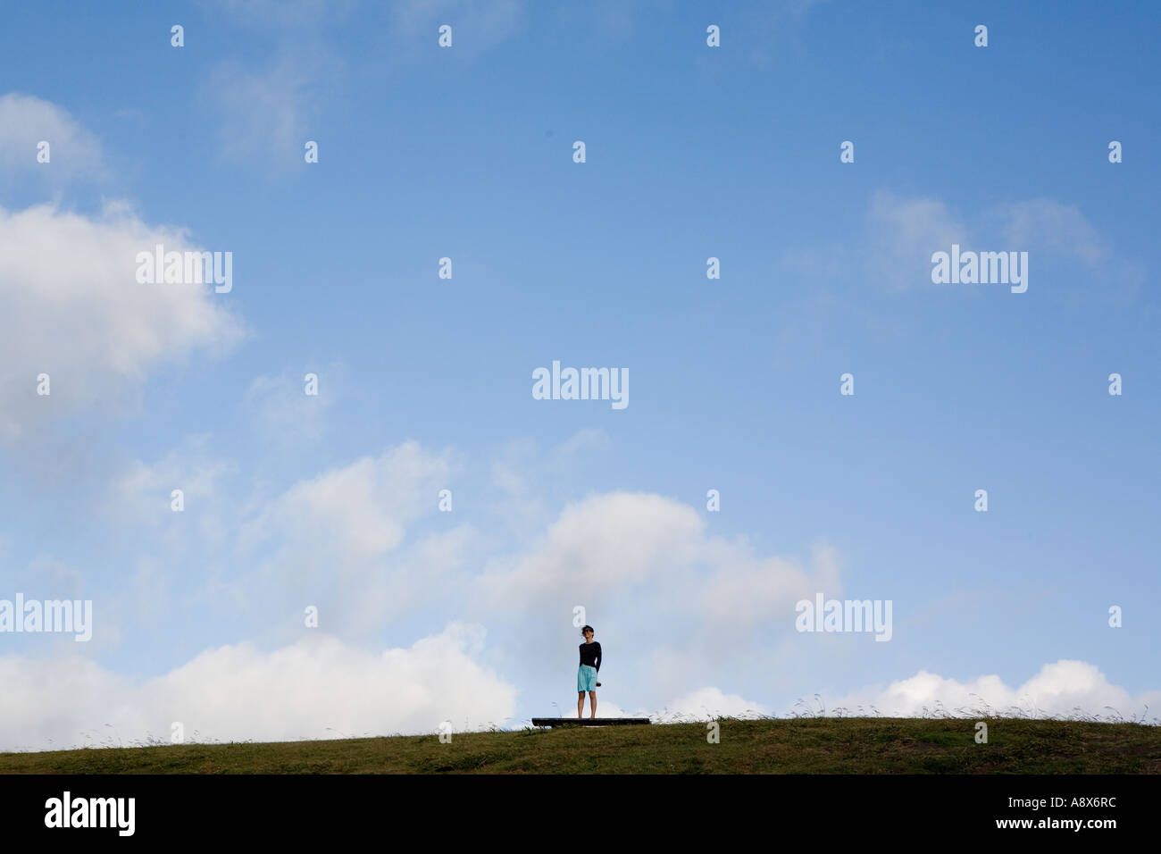 Person standing on top hi-res stock photography and images - Alamy