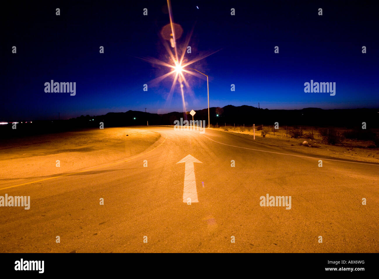 An on ramp to the 15 Freeway in Barstow California United States of ...
