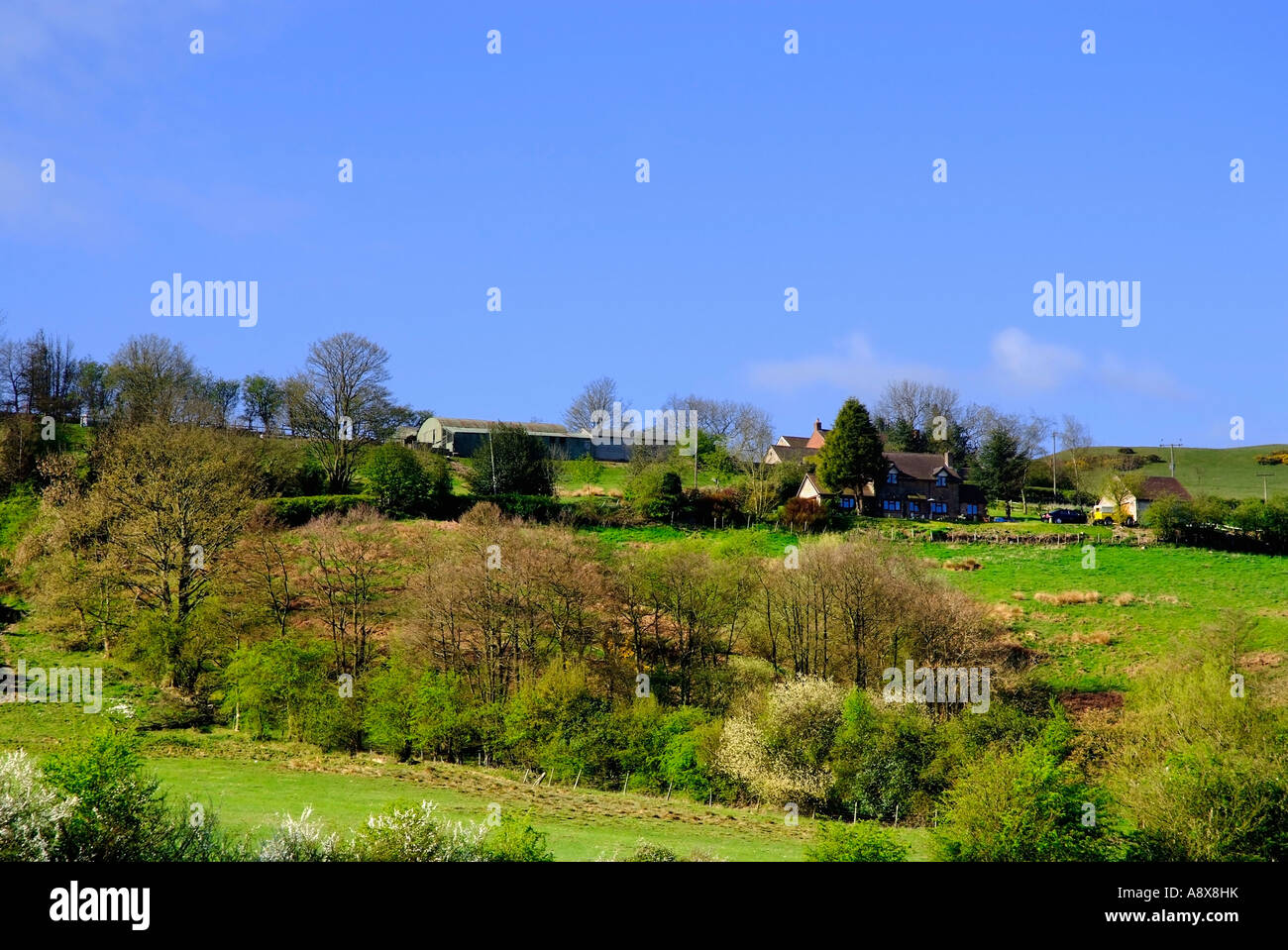 shropshire hills cardington midlands england uk Stock Photo - Alamy