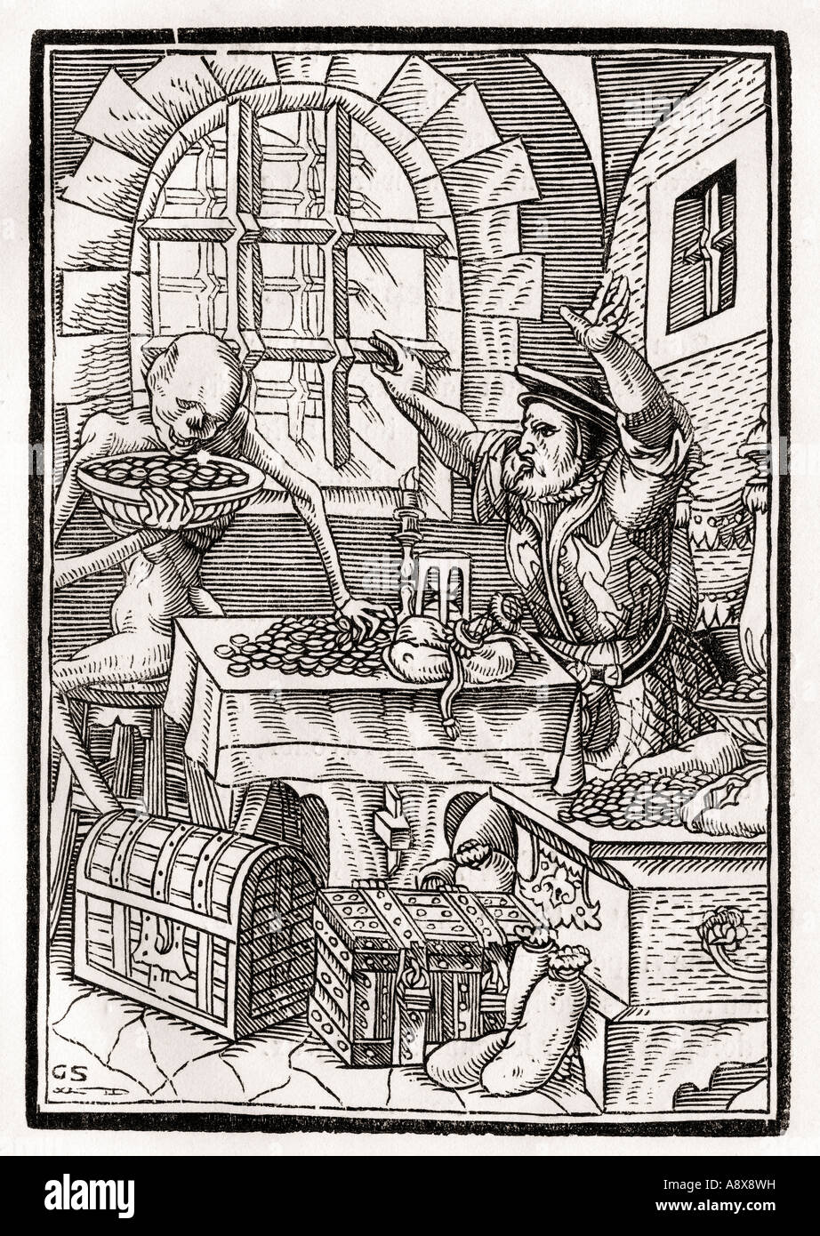 Death and the miser hi-res stock photography and images - Alamy