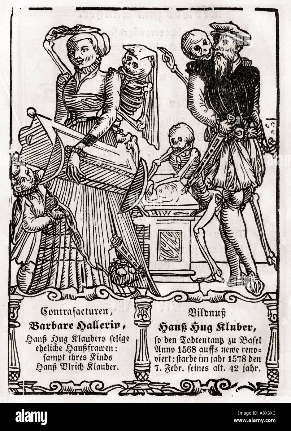 Death comes for the Painter. From Der Todten Tanz or The Dance of Death ...