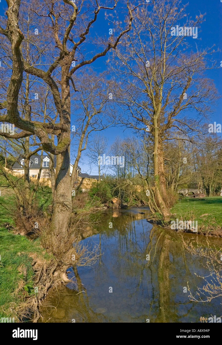 river clun clun village shropshire the midlands england uk Stock Photo ...