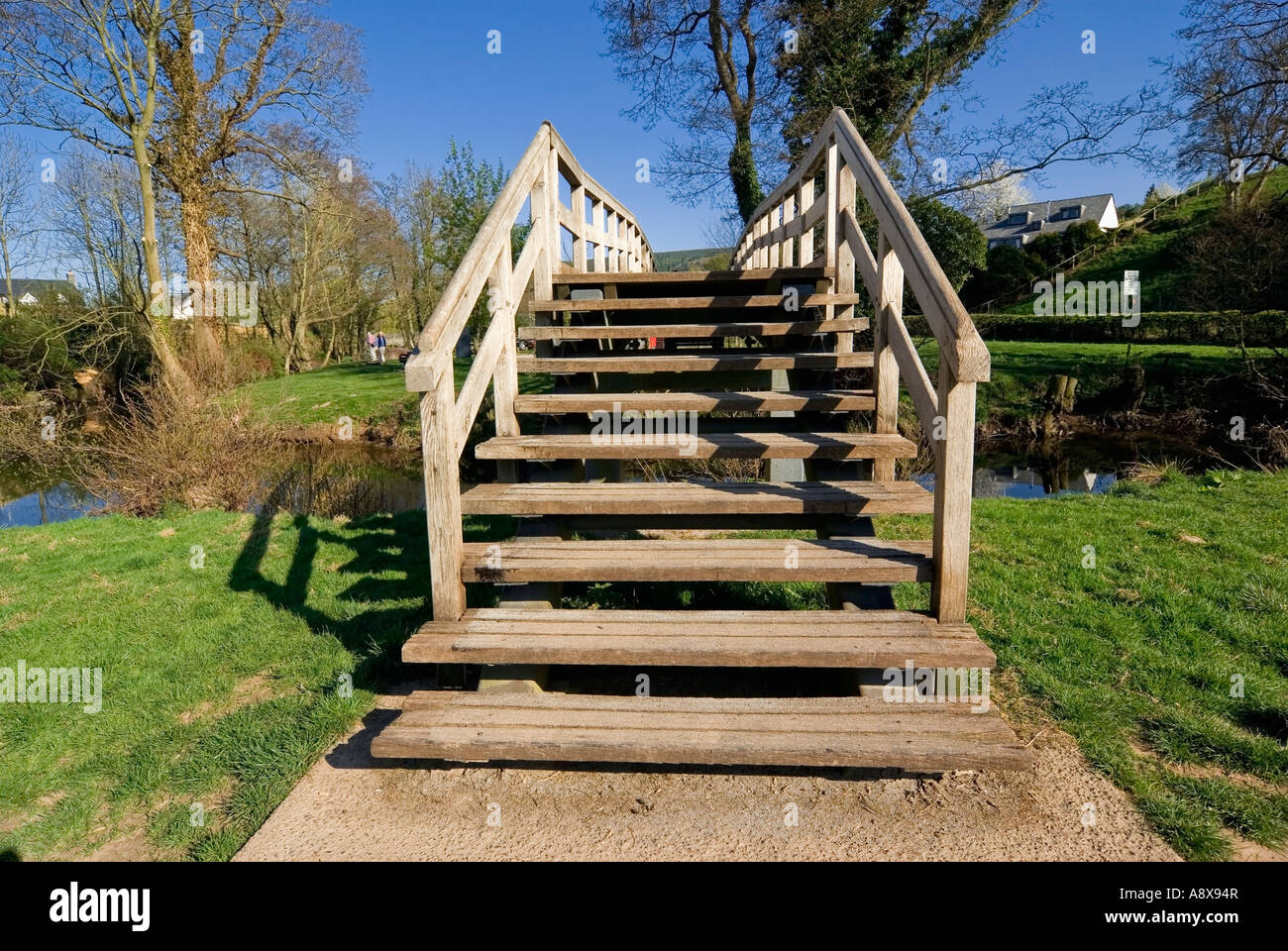 river clun clun village shropshire the midlands england uk Stock Photo ...
