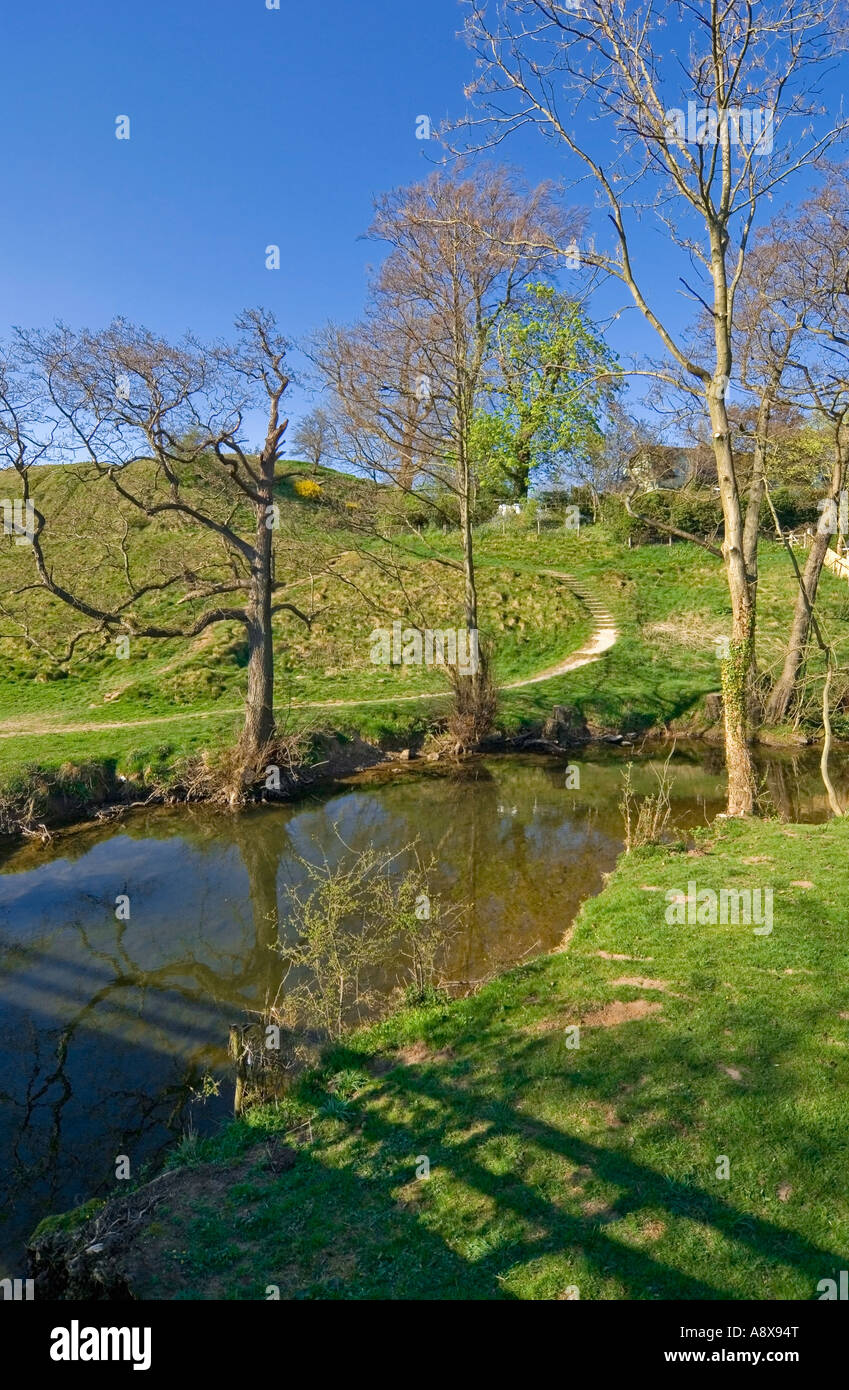 river clun clun village shropshire the midlands england uk Stock Photo ...