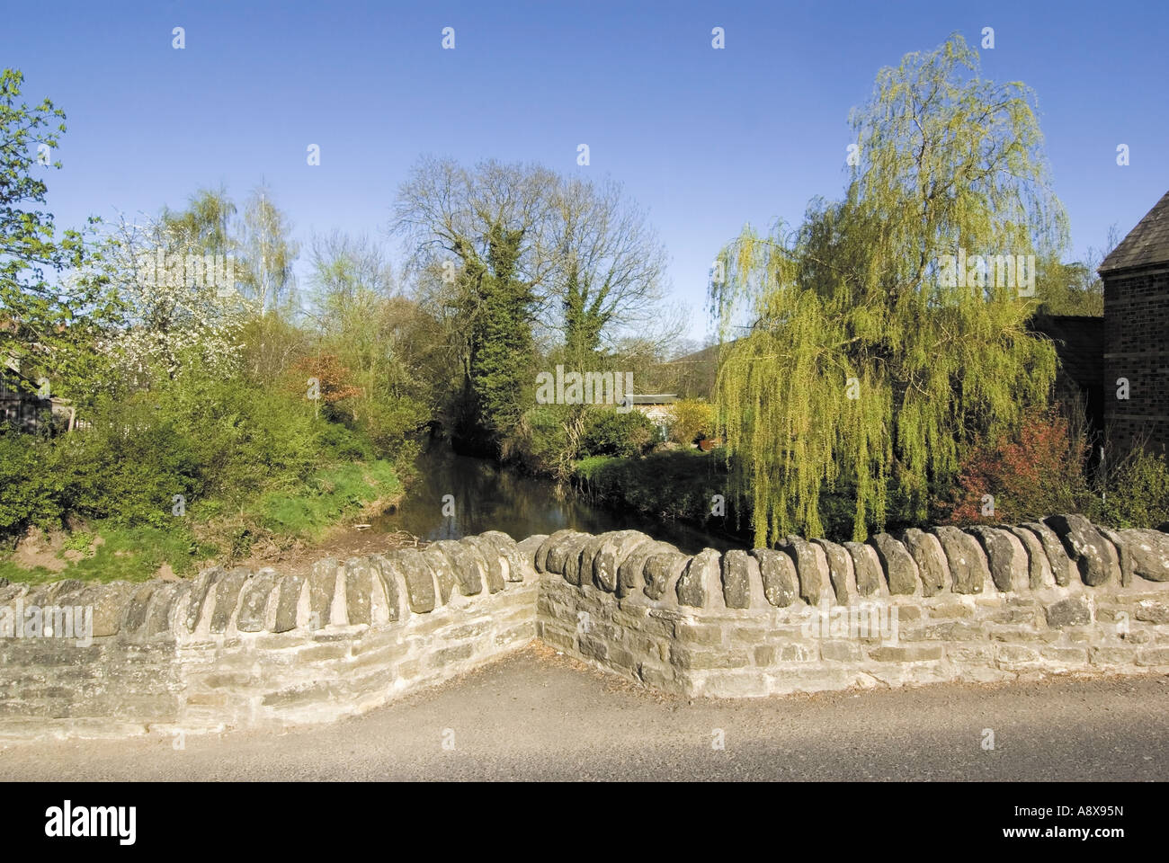 river clun clun village shropshire the midlands england uk Stock Photo ...