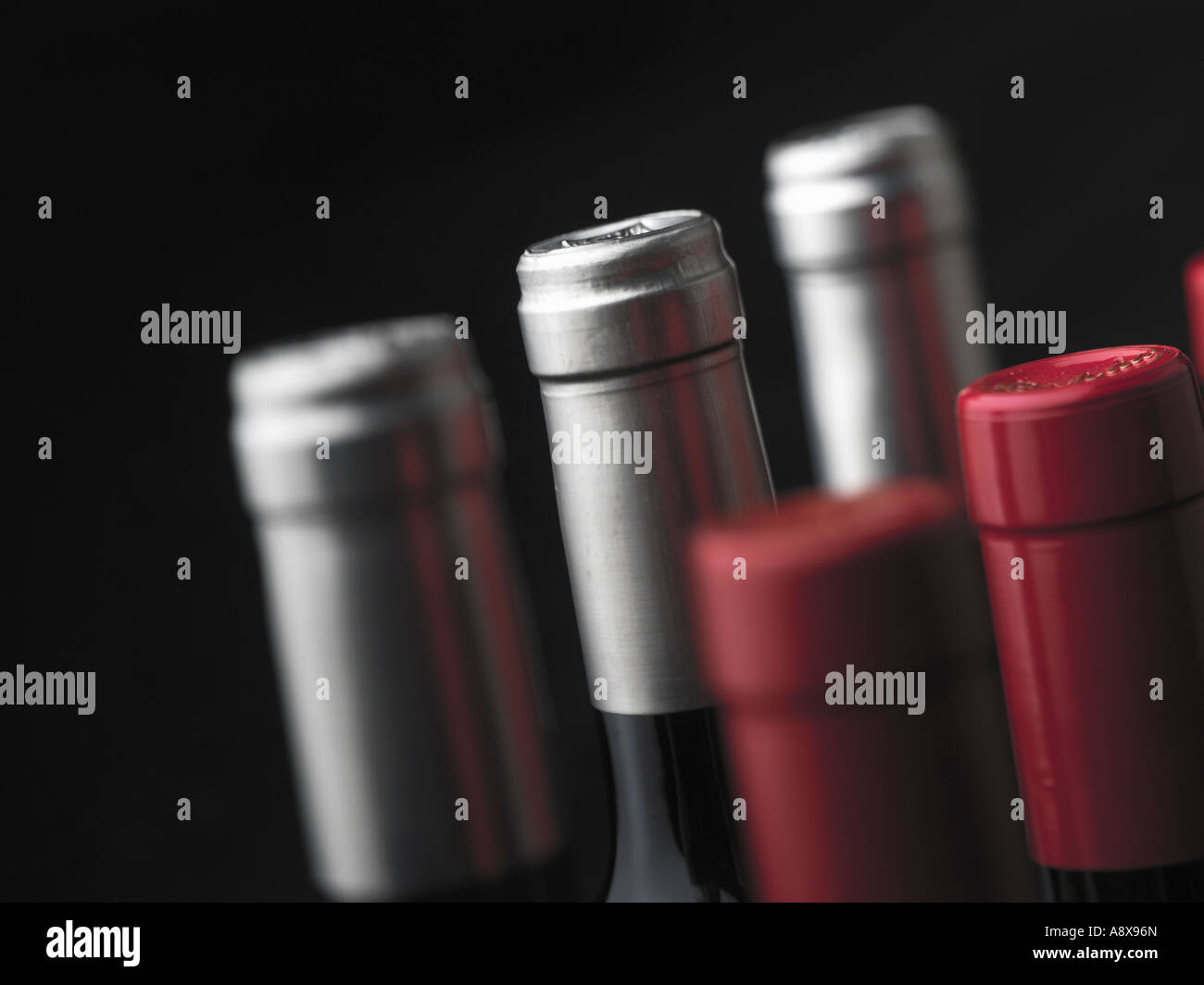 Bottles of Red Wine Stock Photo - Alamy