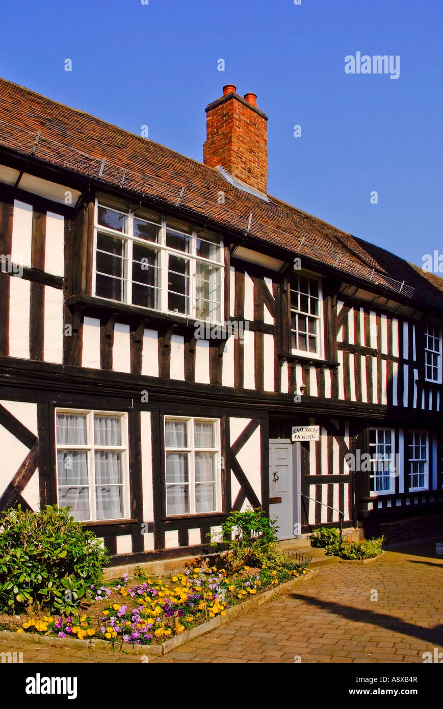 england worcestershire the historic market town of evesham abbey park ...