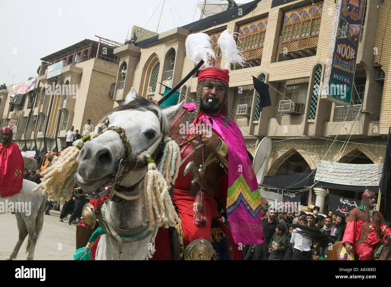 procession reviving the Tragedy of Karbala Iraq on Ashura s eve 1 03 04 ...