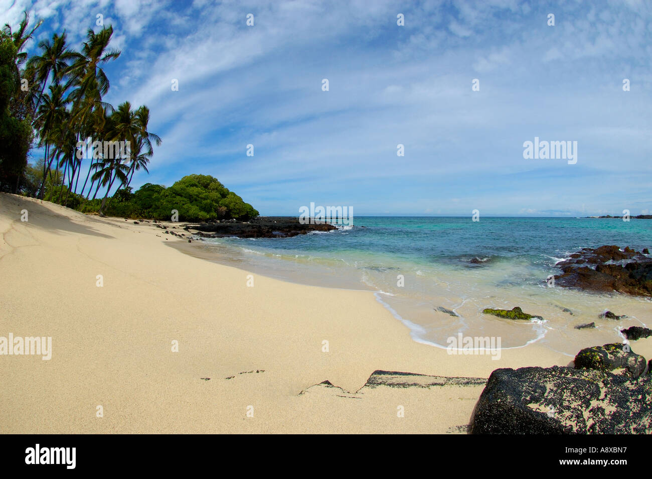 Kekaha Kai Beach State Park The Big Island of Hawaii Stock Photo - Alamy