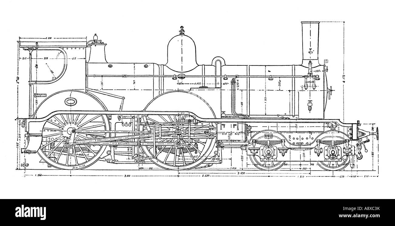 FRENCH PASSENGER STEAM LOCOMOTIVE CHEMIN DE FER DU NORD Stock Photo - Alamy