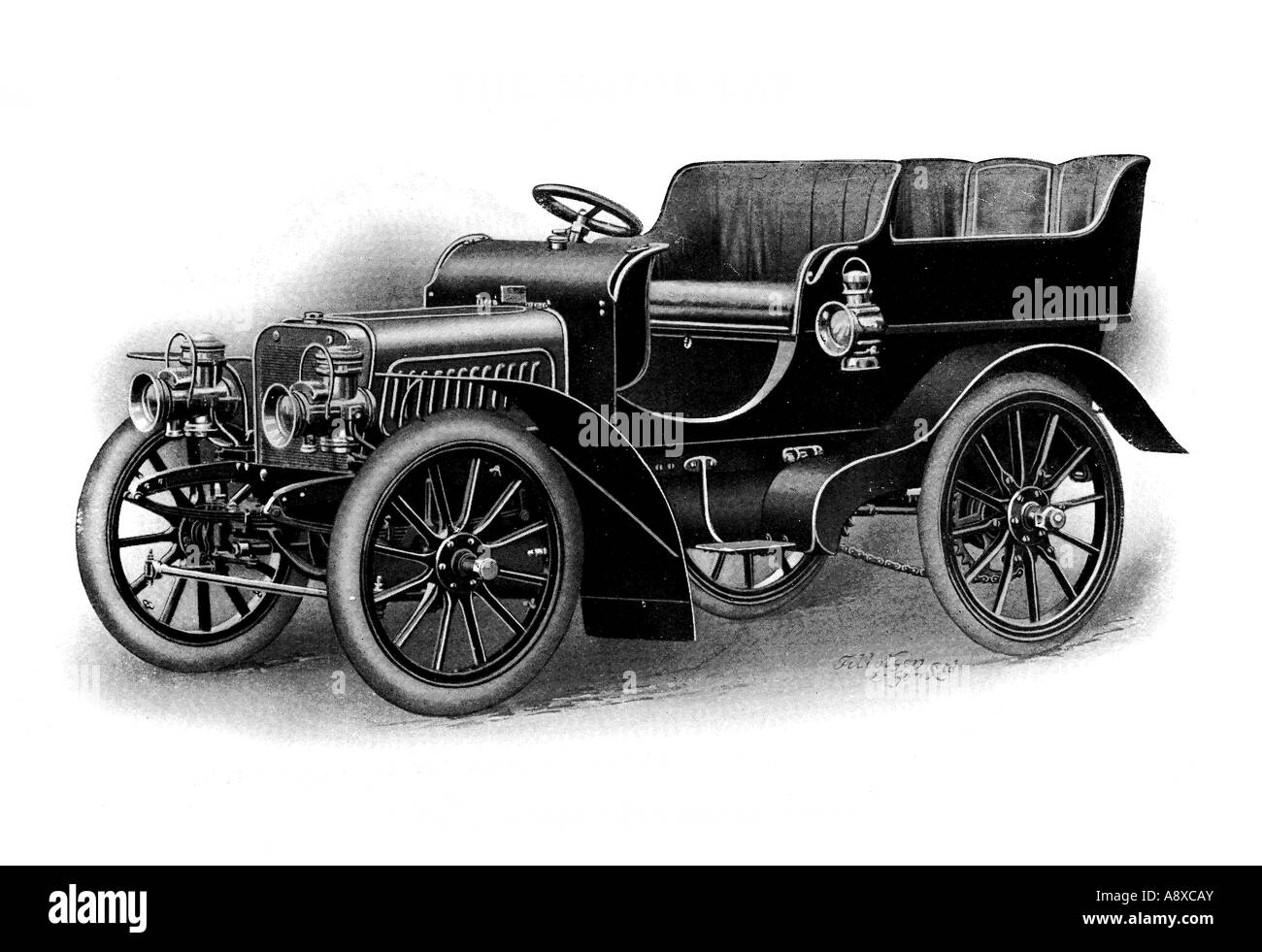 ALBION 16 HORSE POWER TONNEAU PETROL ENGINE CAR Stock Photo - Alamy