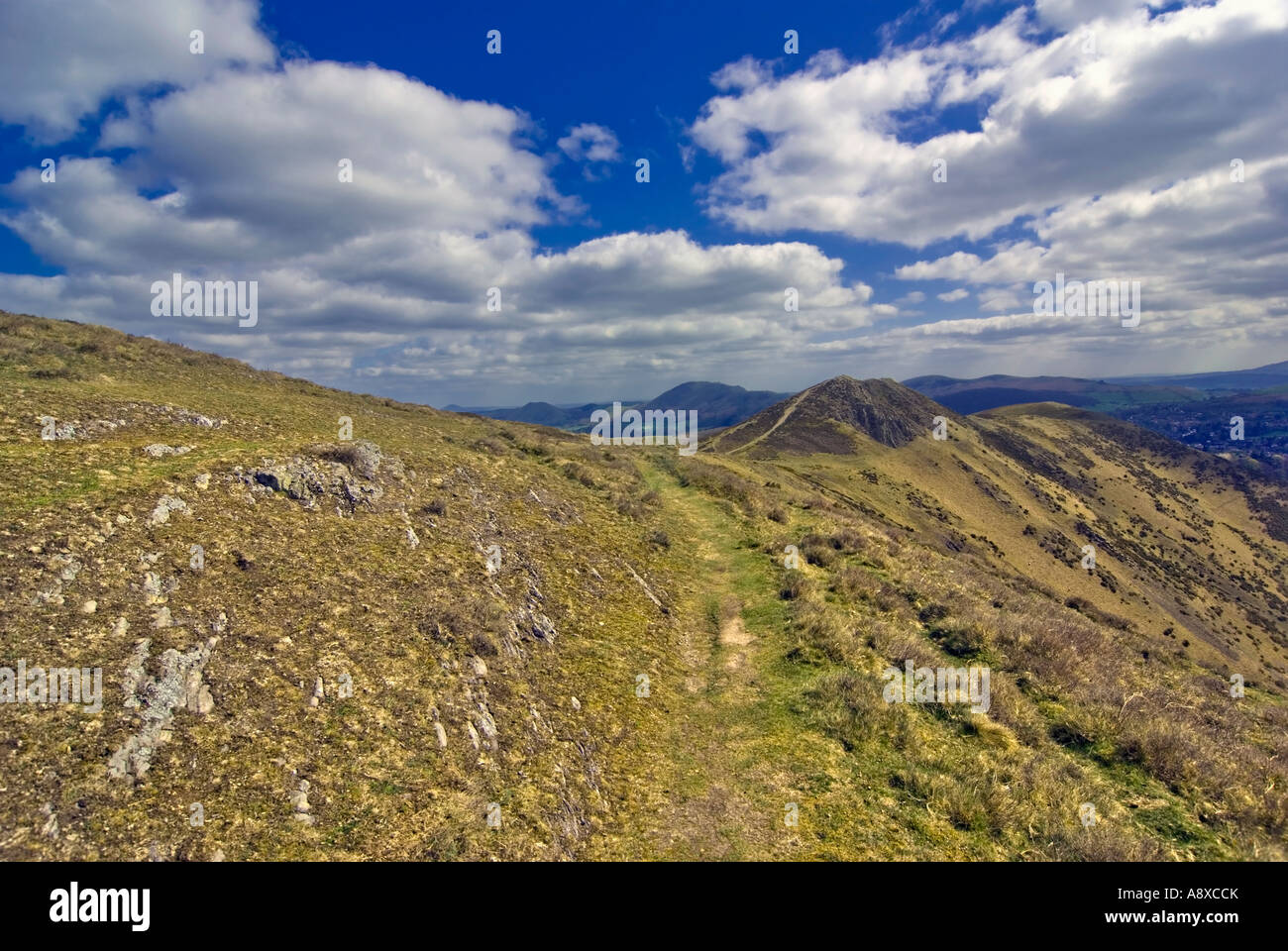 long mynd shropshire england uk Stock Photo - Alamy