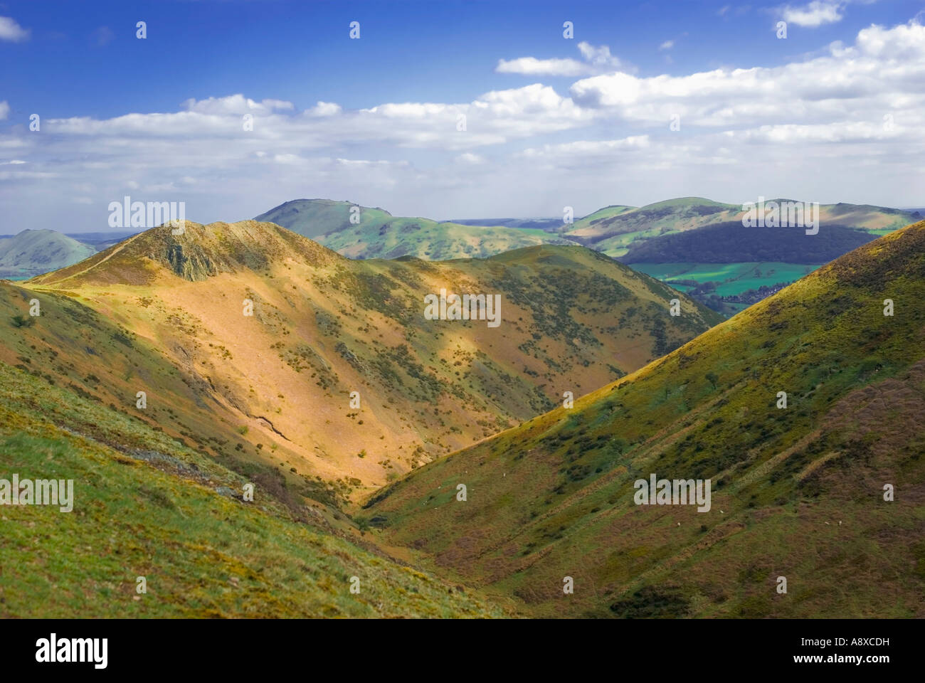 long mynd shropshire england uk Stock Photo - Alamy
