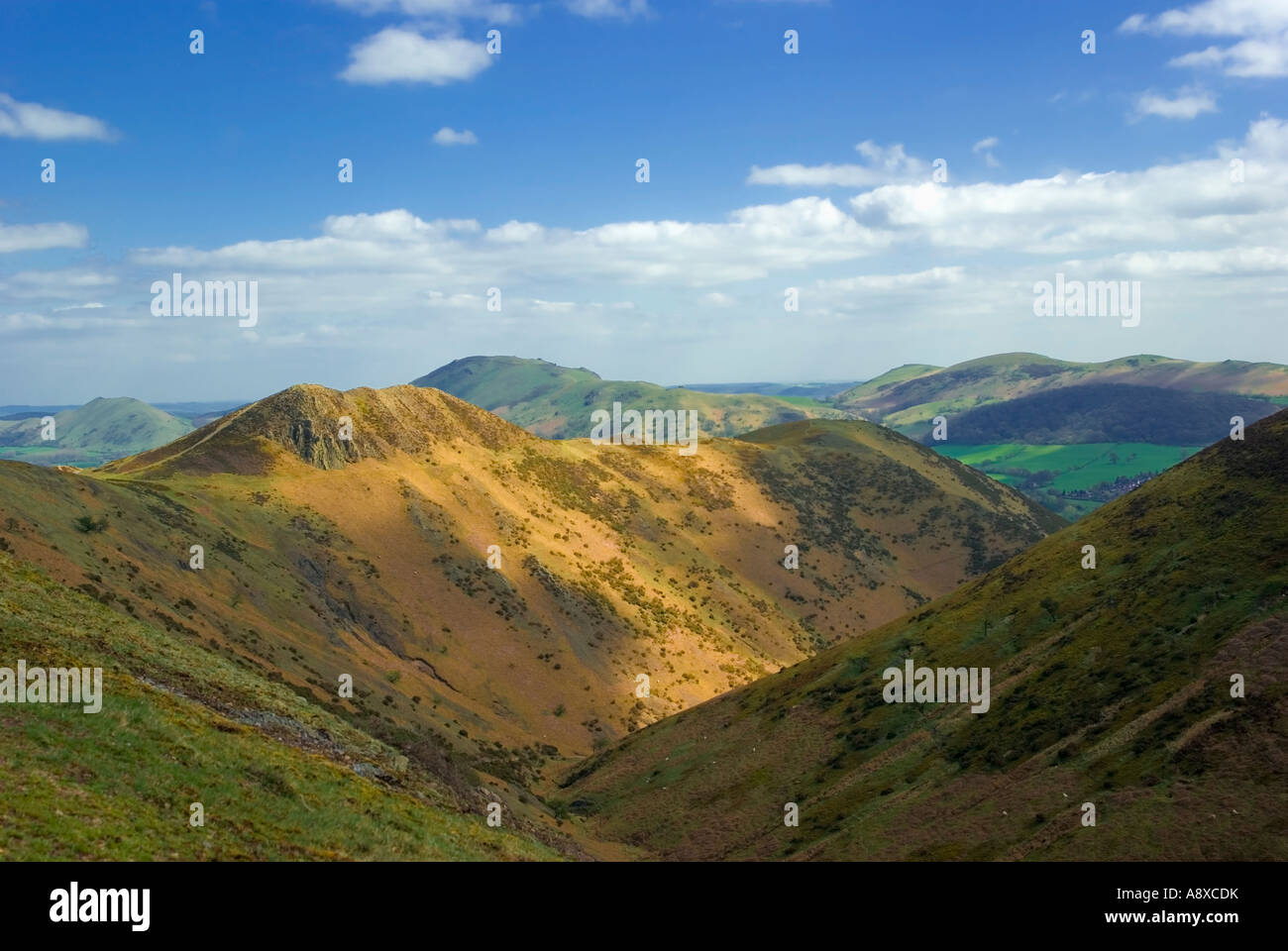 long mynd shropshire england uk Stock Photo - Alamy