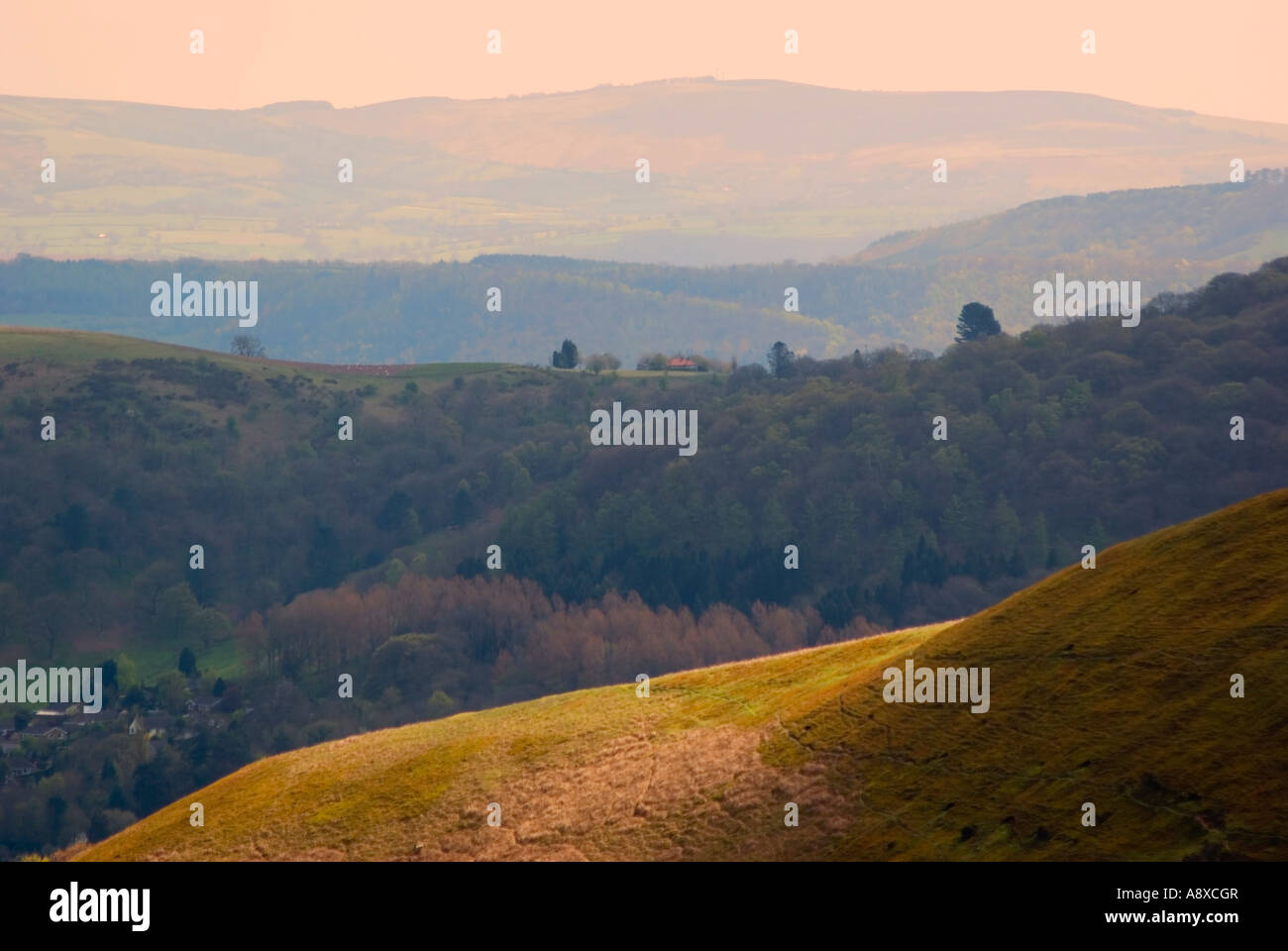 long mynd shropshire england uk Stock Photo - Alamy