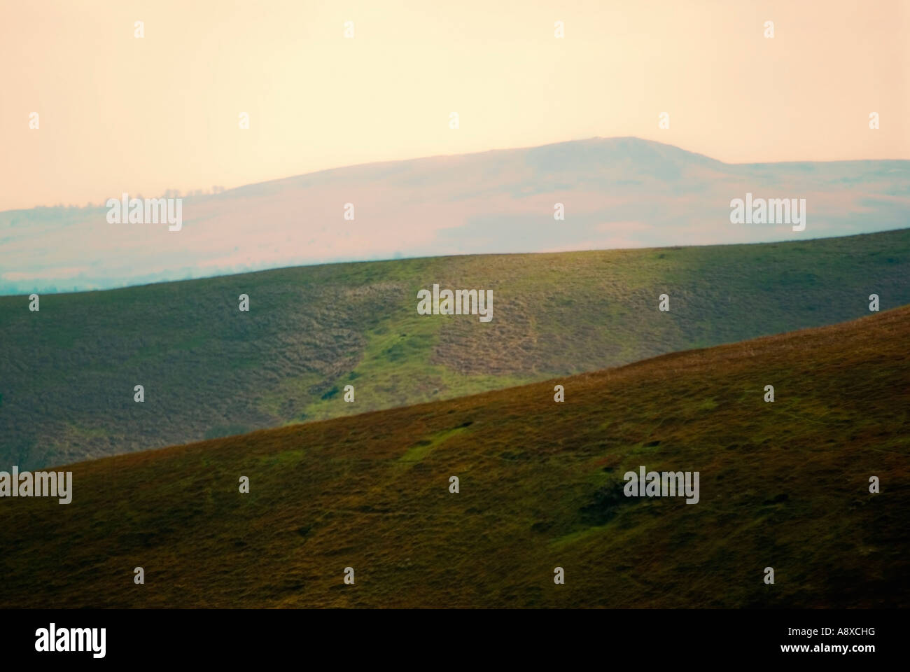long mynd shropshire england uk Stock Photo - Alamy