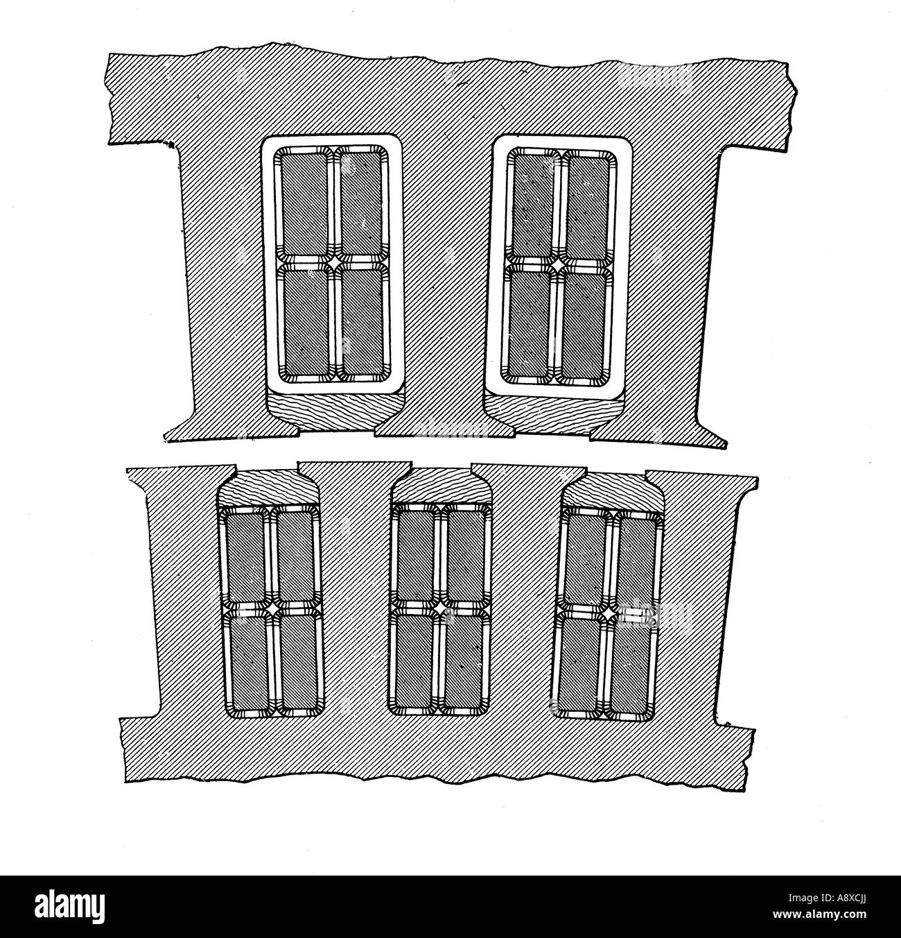 ELECTRICITY GENERATING ALTERNATOR CORE LAMINATIONS Stock Photo - Alamy