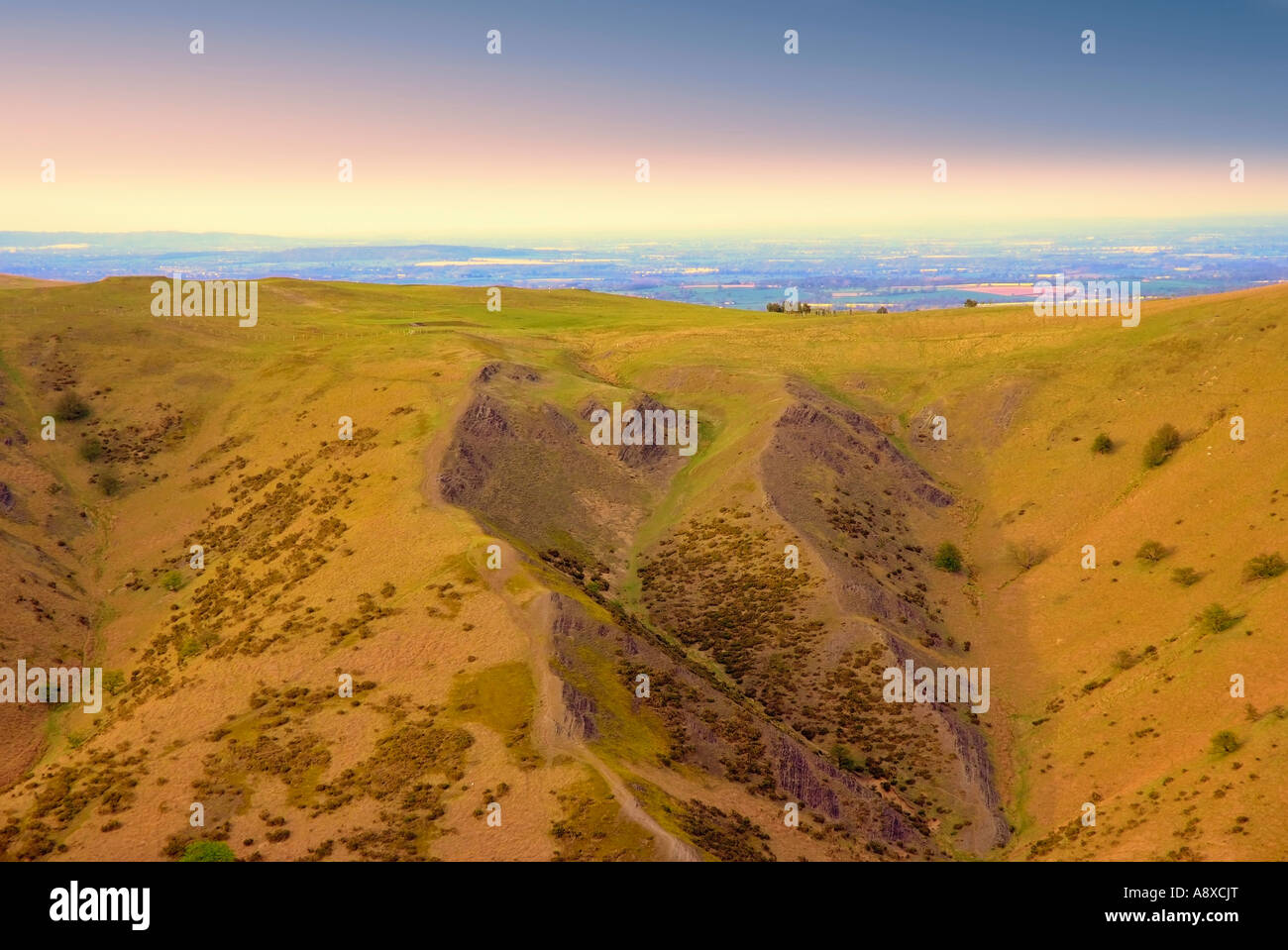 long mynd shropshire england uk Stock Photo - Alamy