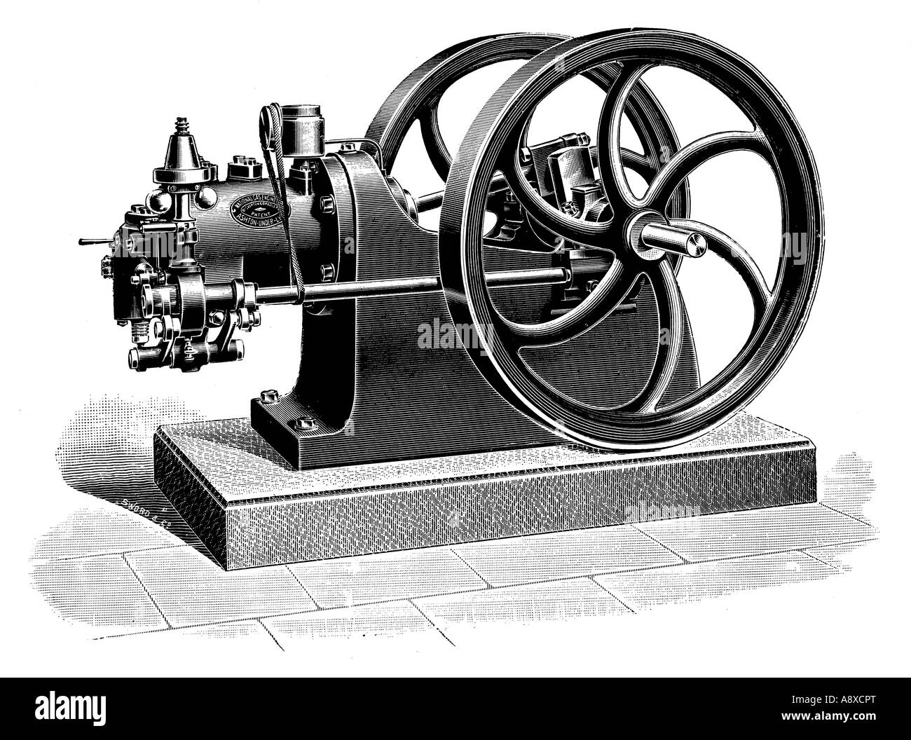 NATIONAL GAS BURNING ENGINE Stock Photo - Alamy
