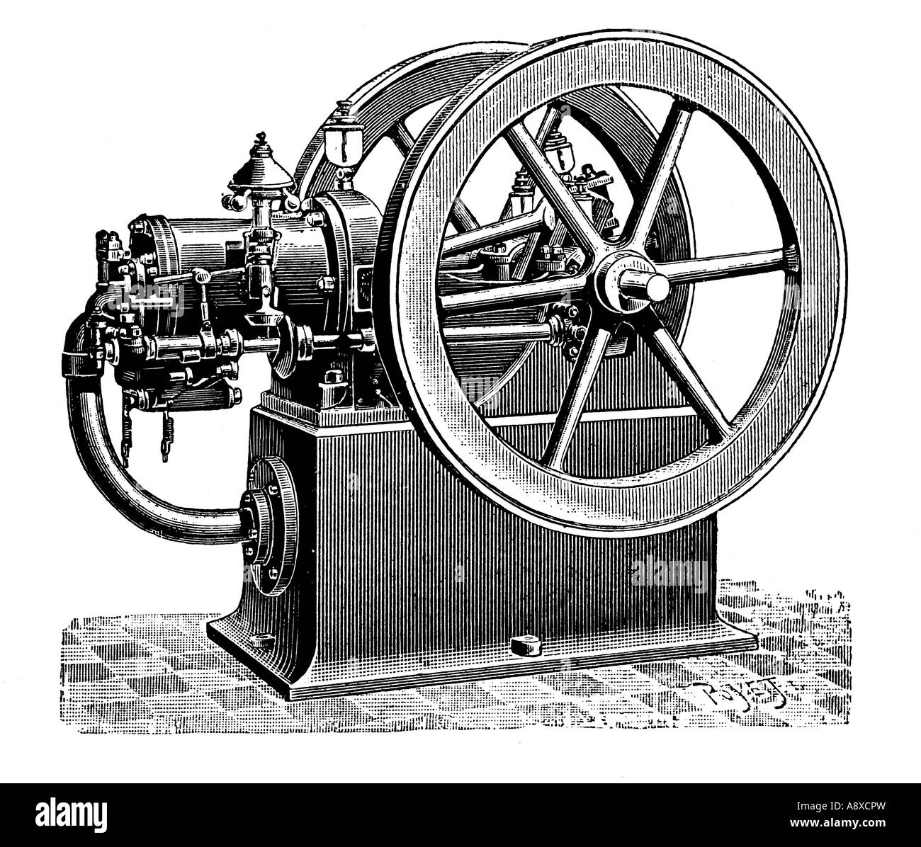 CHARON GAS BURNING ENGINE Stock Photo - Alamy