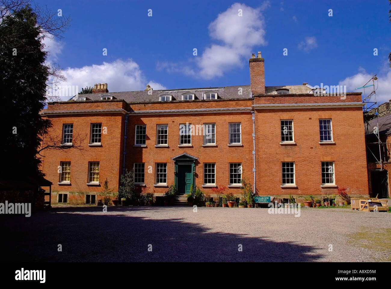 dinham house 18th century town house ludlow shopshire midlands england ...