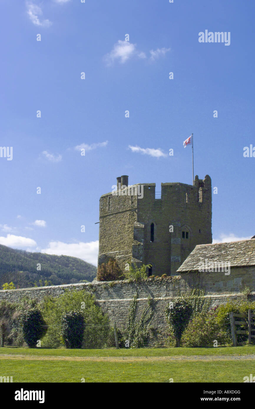 stokesay castle 13th. century fortified manor house shropshire england ...