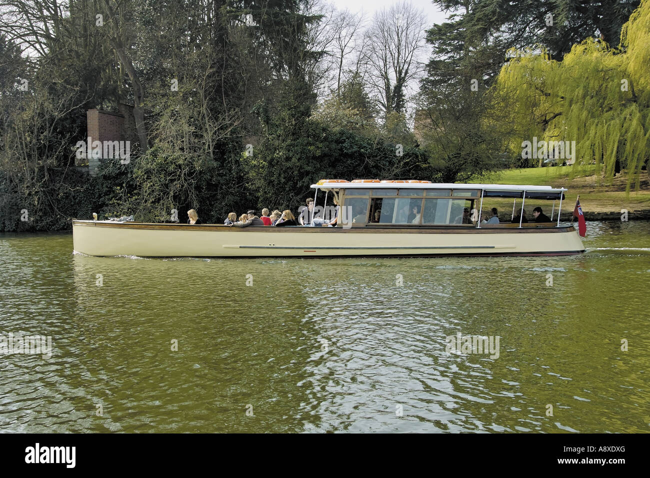 river avon stratford upon avon warwickshire england uk pleasure boat ...