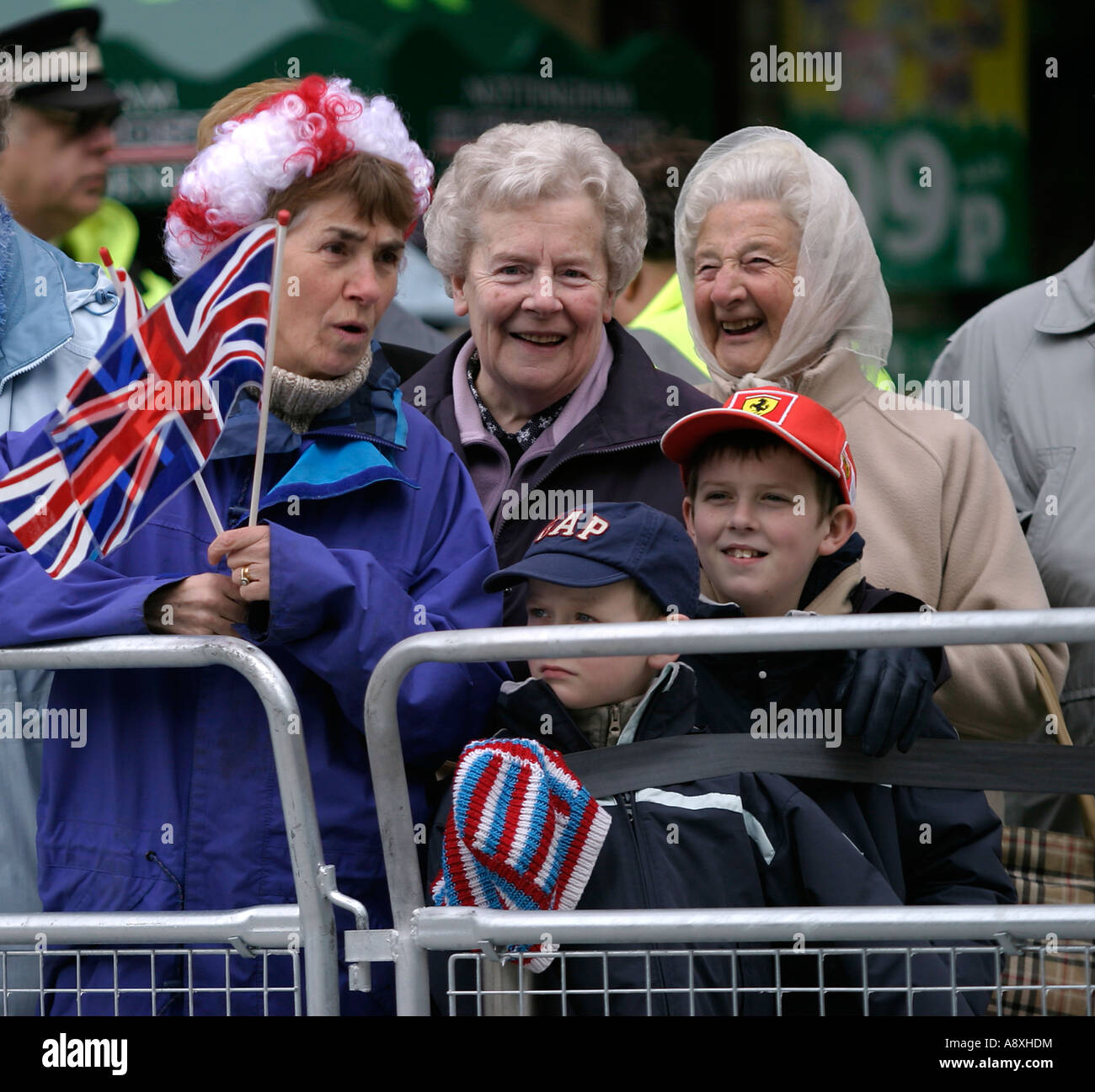 3rd April 2007 crowds and their flags showing appreciation for the ...