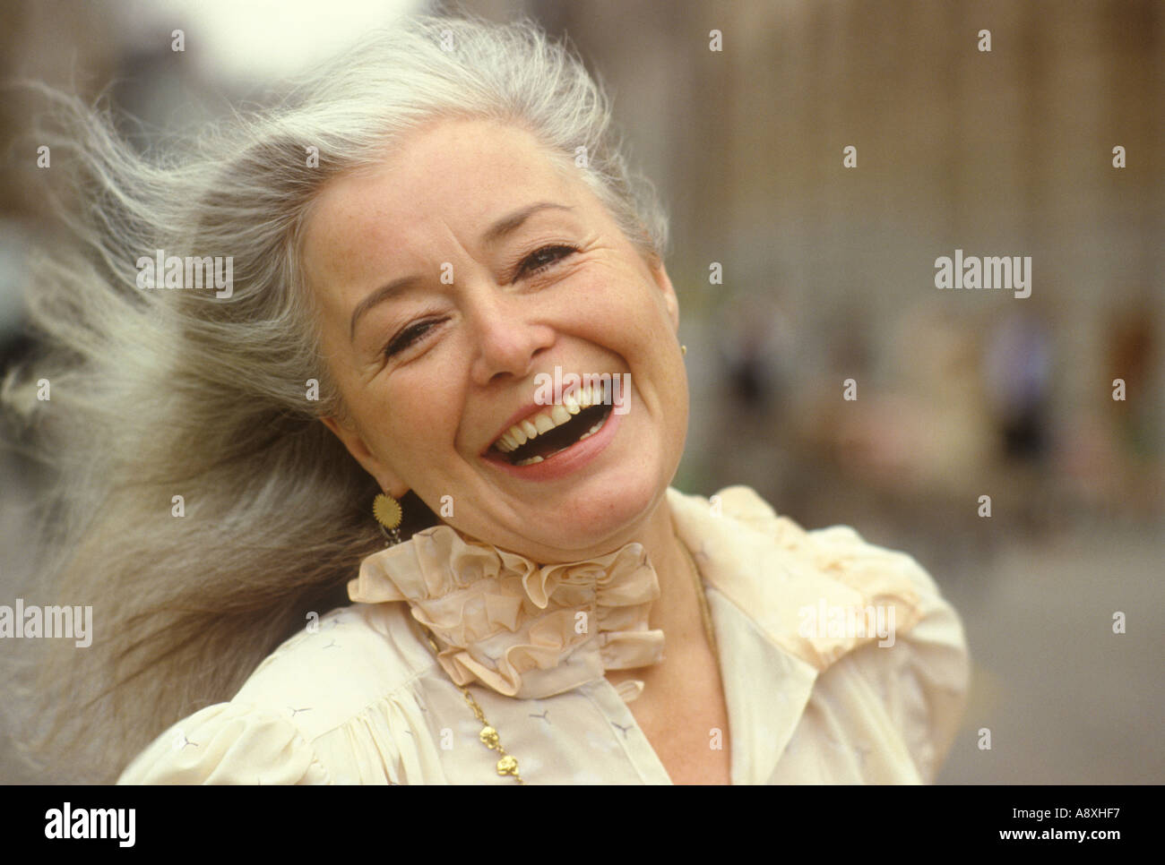 Dame Gwyneth Jones opera singer in London, England circa 1985 1980s UK ...