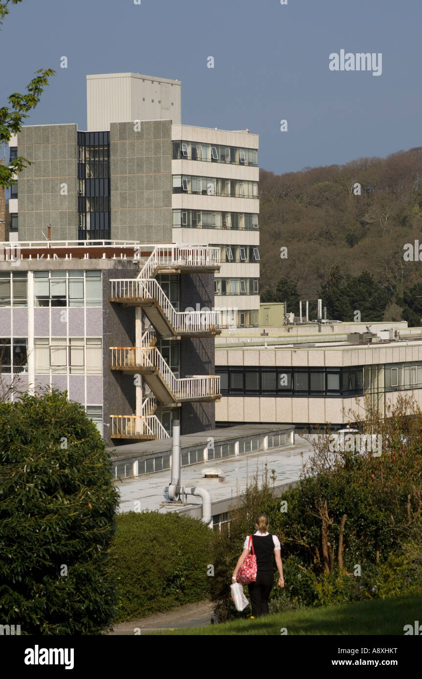The campus of the University of Wales Aberystwyth summer afternoon ...