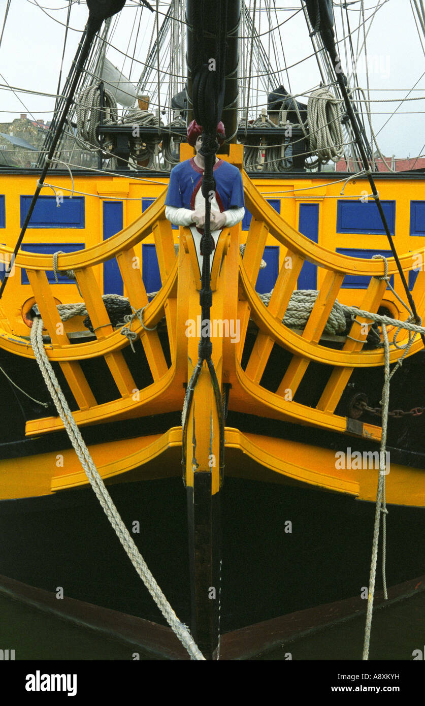 Grand Turk sailing ship, Whitby Harbour, North Yorkshire, England Stock ...