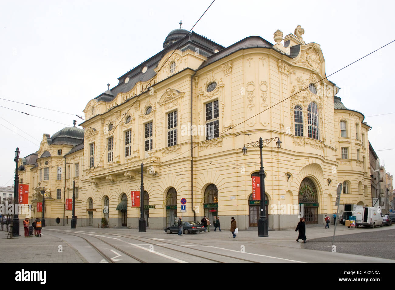 Reduta Palace, home of Slovenska filharmonia, Bratislava Slovakia Stock ...