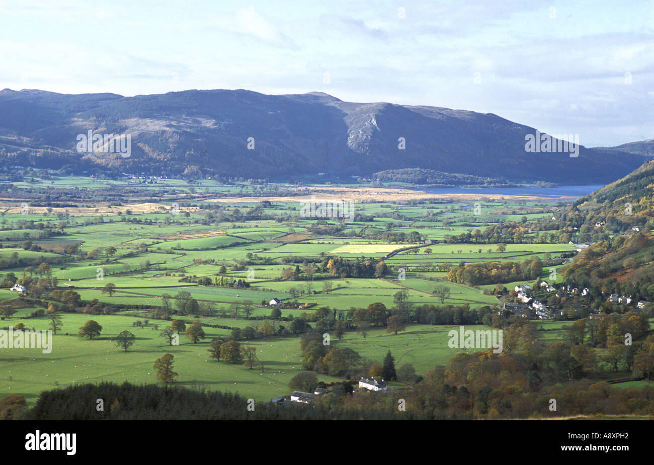 River Derwent catchment area Bassenthwaite Lake Lake District National ...
