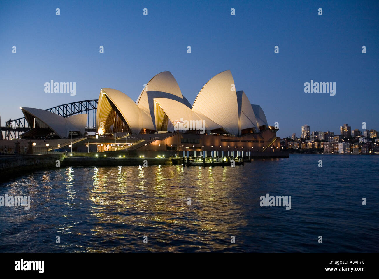 The Sydney Opera House at night time Stock Photo - Alamy