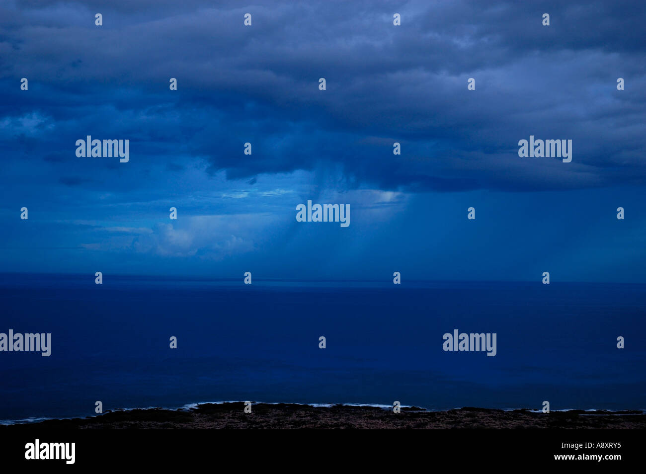 Heavy rain moves onto the south Kohala coast Sunrise The Big Island of ...