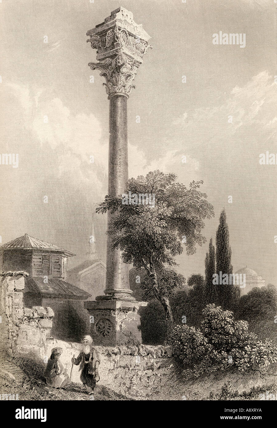 Column of Marcian at the time of the lower empire, Istanbul, Turkey ...