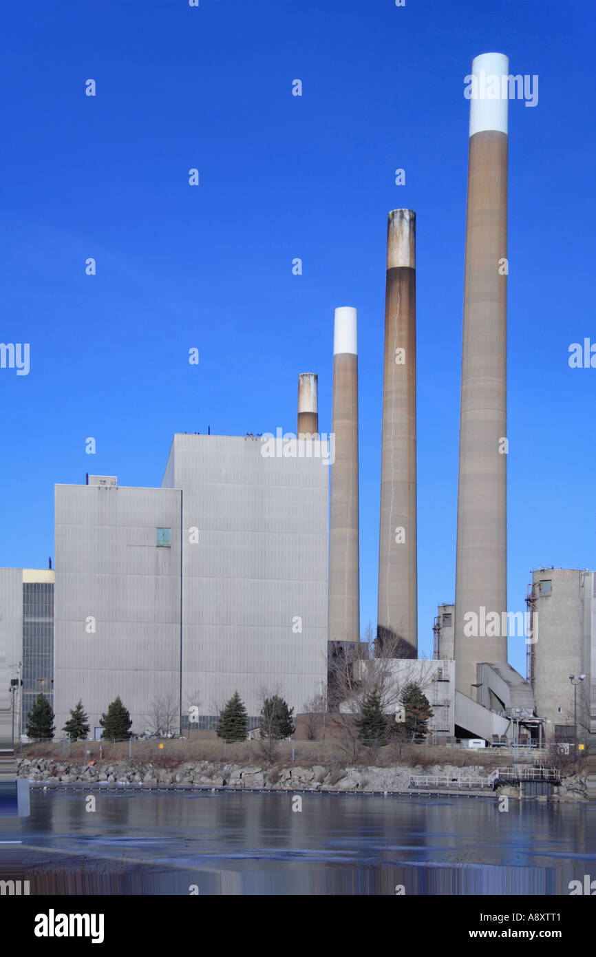 Gas burning power plant Stock Photo - Alamy