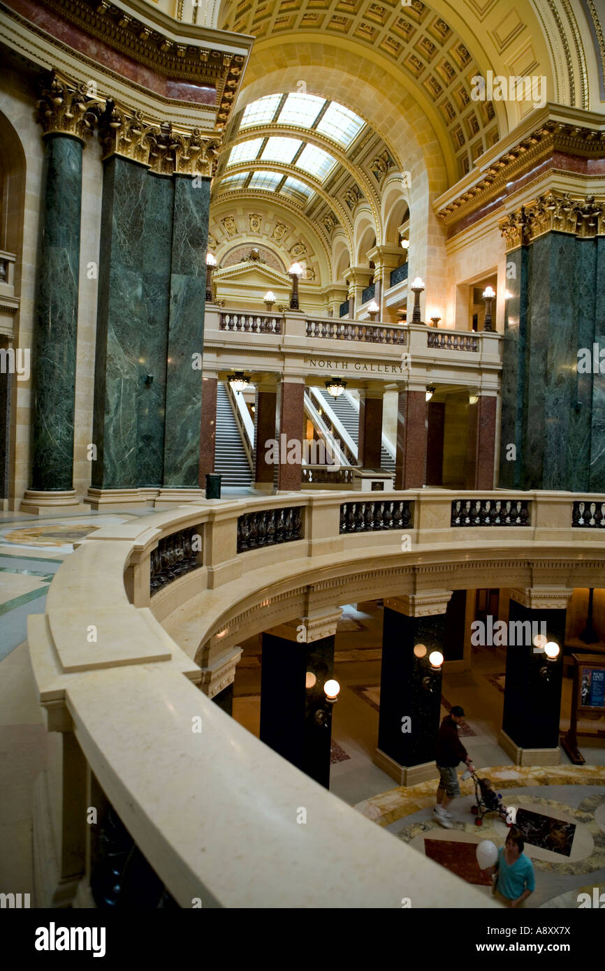 Circular balcony in Wisconsin Capital Stock Photo - Alamy