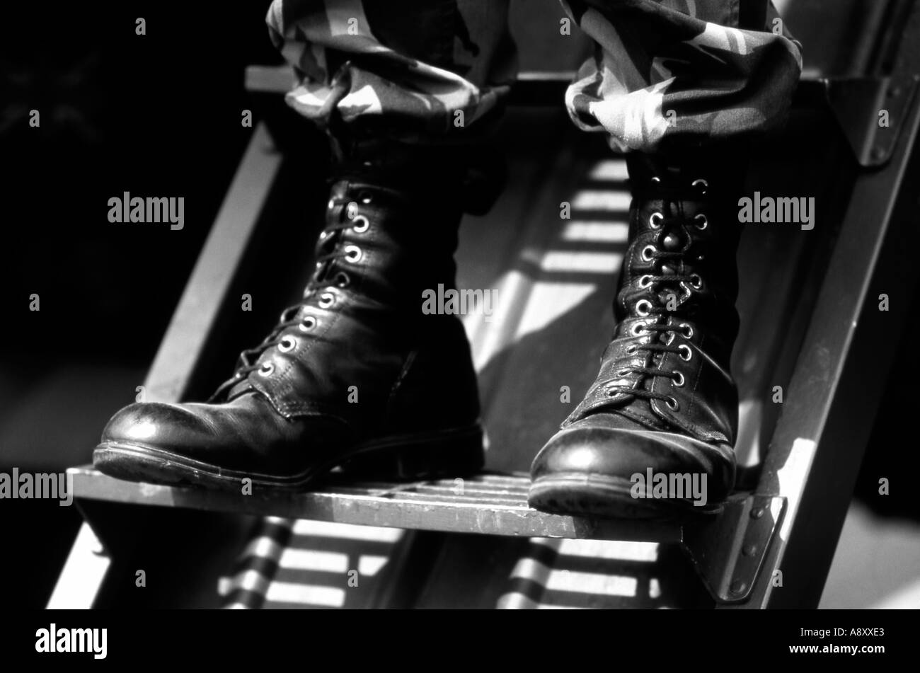 Soldier boots marching hi-res stock photography and images - Alamy