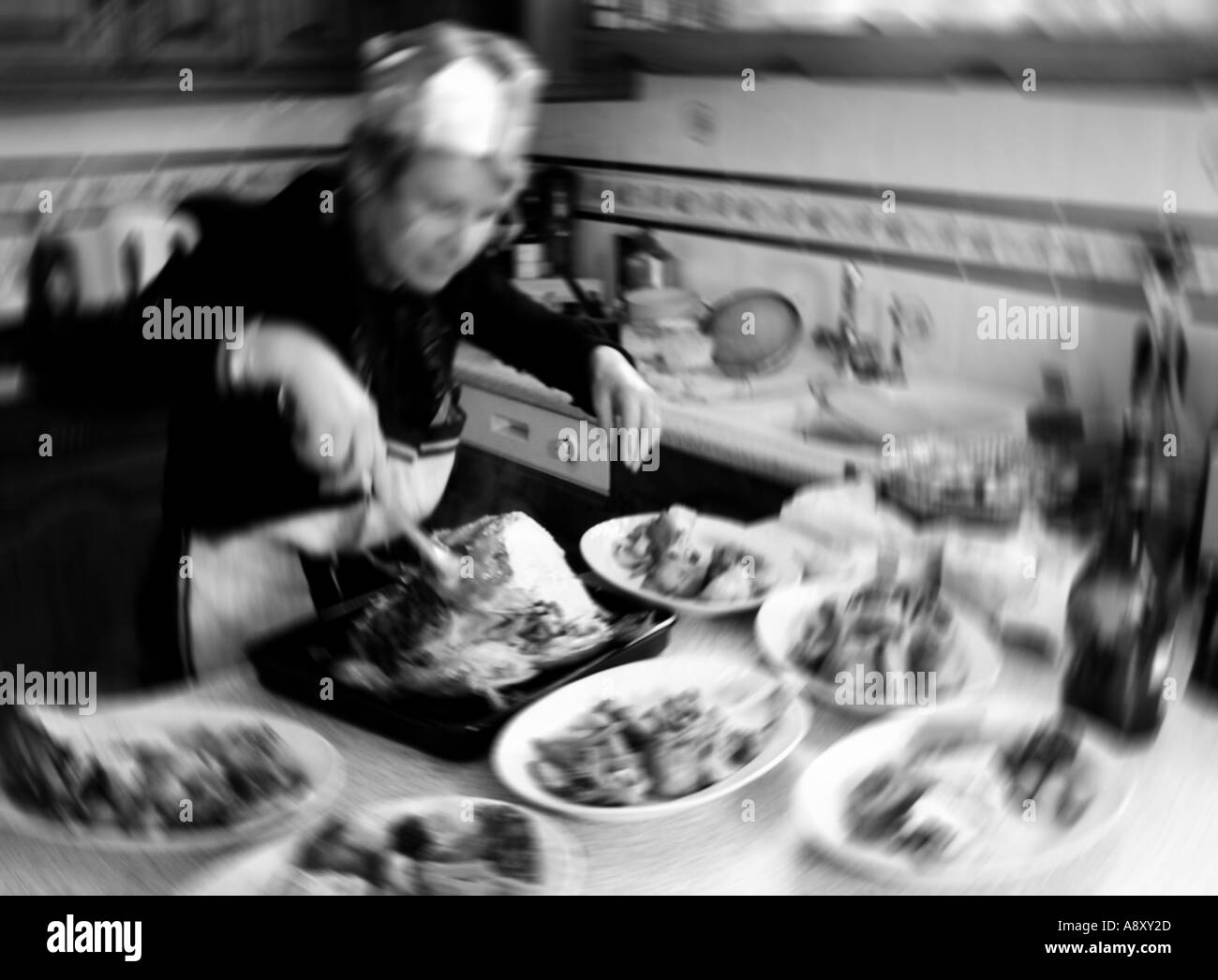 Wife lunch Black and White Stock Photos & Images - Alamy