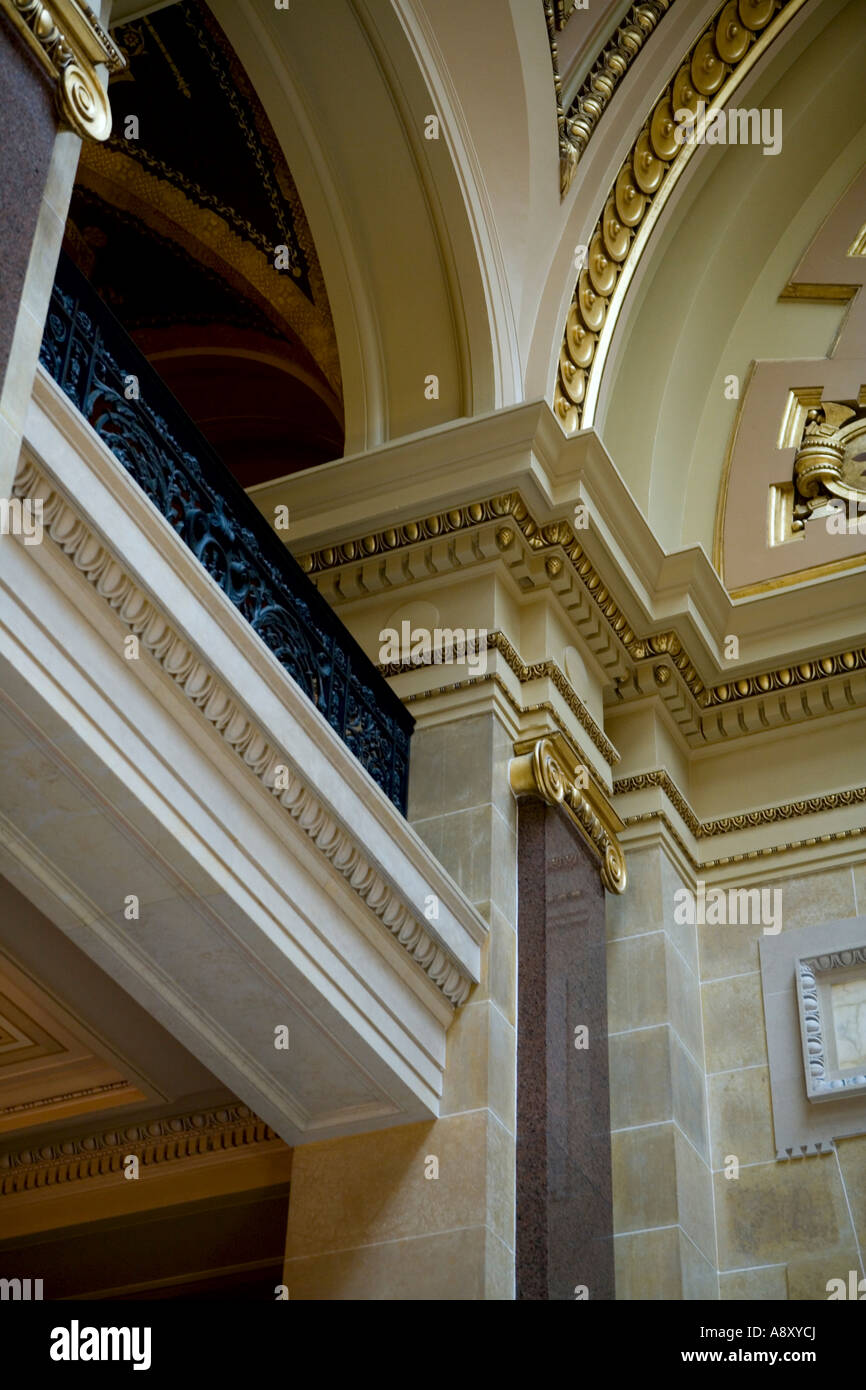 Ornamental column in Wisconsin state capital Stock Photo - Alamy