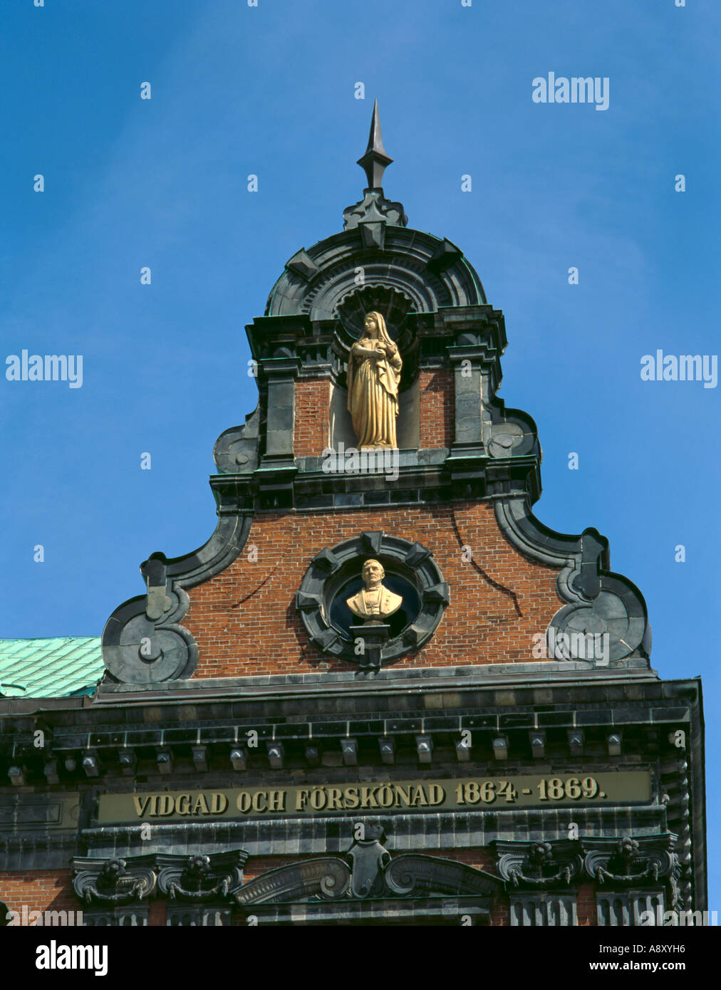 Architectural detail of the Rådhus (Town Hall), Stortorget, Malmö ...