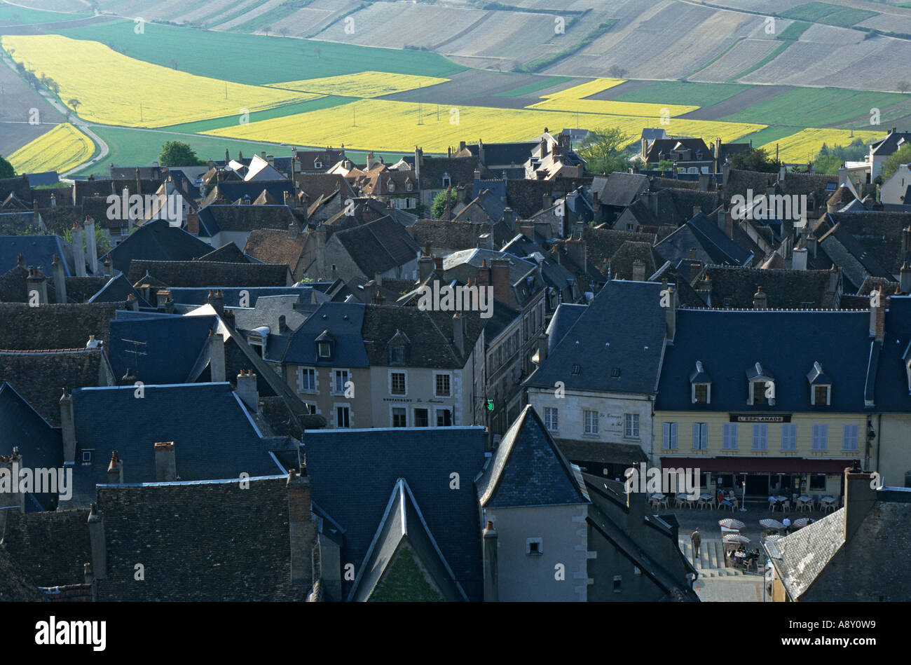 In Sancerre (France), overview from the vantage of the "des Fiefs ...
