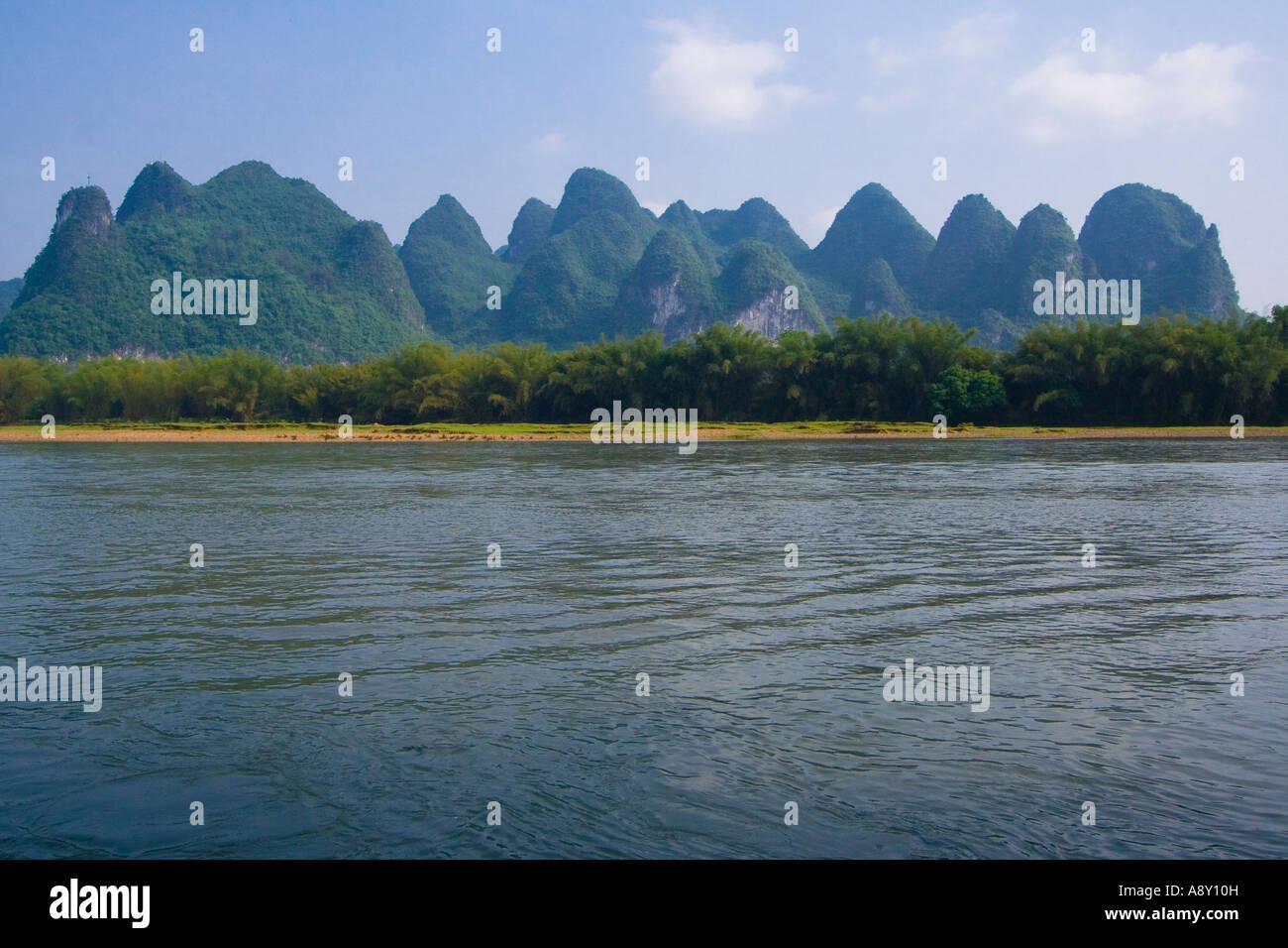 Distinctive Limestone Karsts Line the Li River in China Stock Photo - Alamy