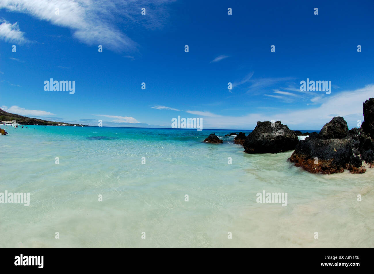 Kua Bay Kehaha State Park Kailua Kona Hawaii Stock Photo - Alamy