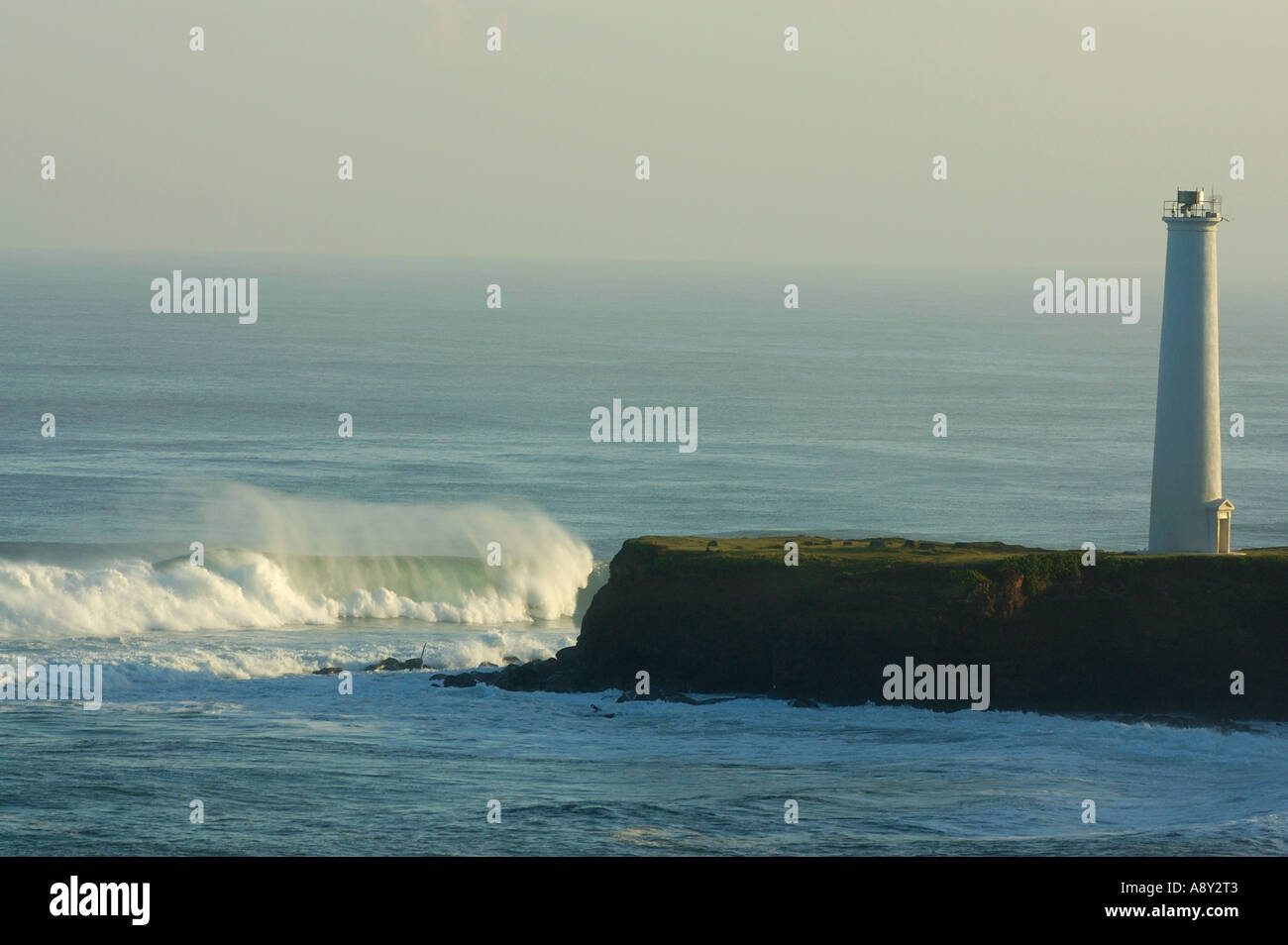 Surfing at Lighthouse Kohala Hawaii Stock Photo - Alamy