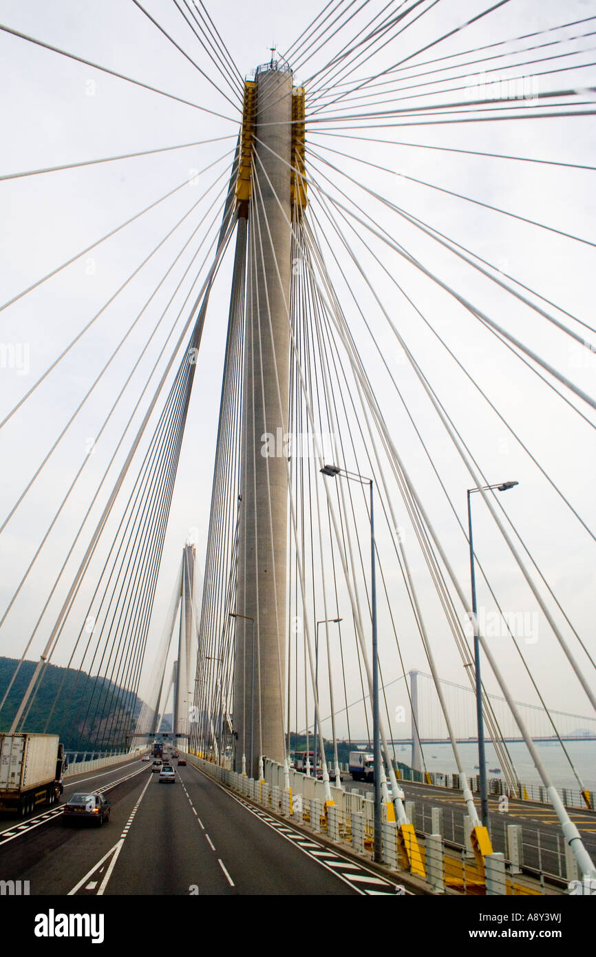 Ting Kau Bridge Cable Stayed Tsing Yi Island Hong Kong Stock Photo - Alamy