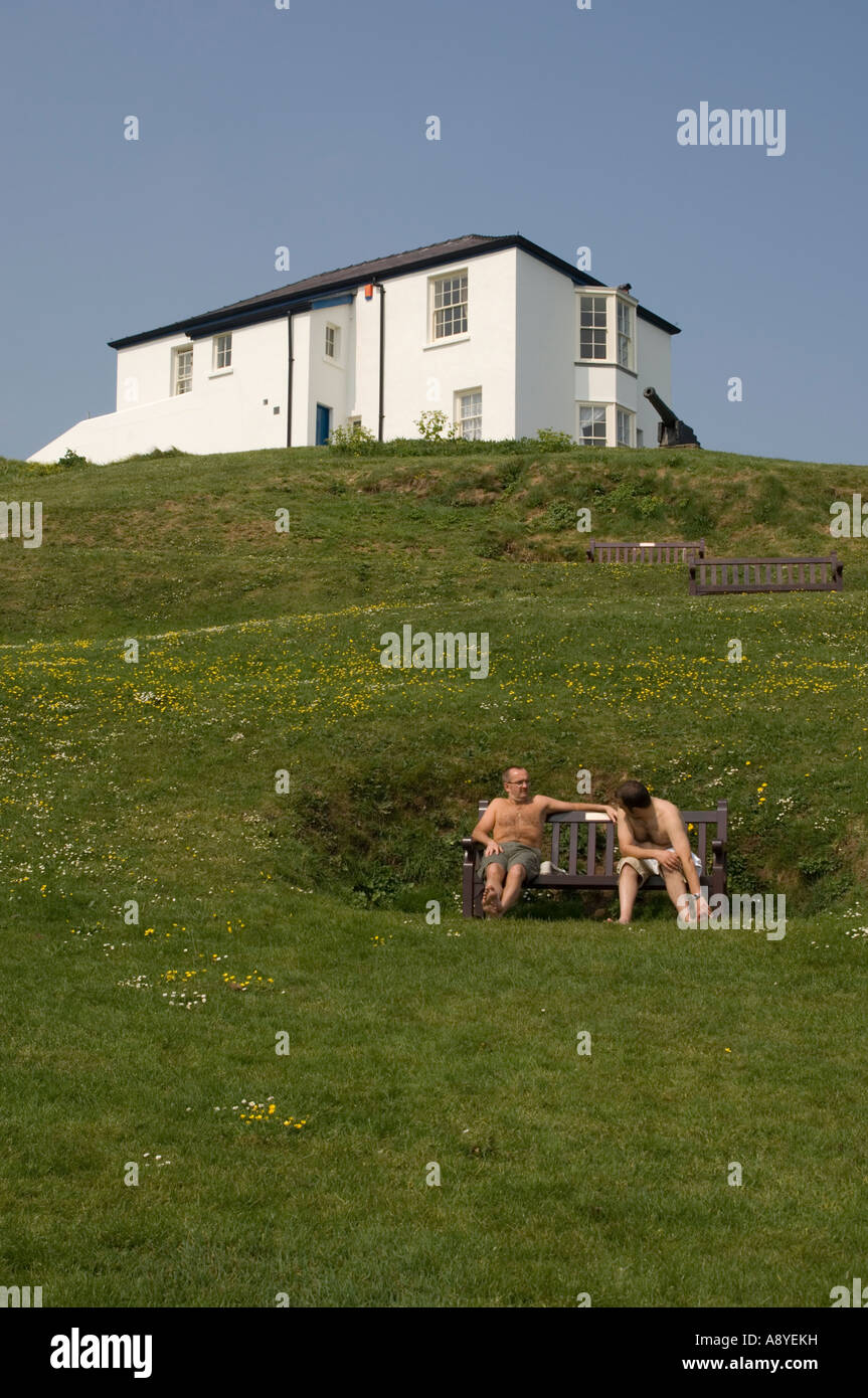 Castle House Tenby wales UK Stock Photo - Alamy