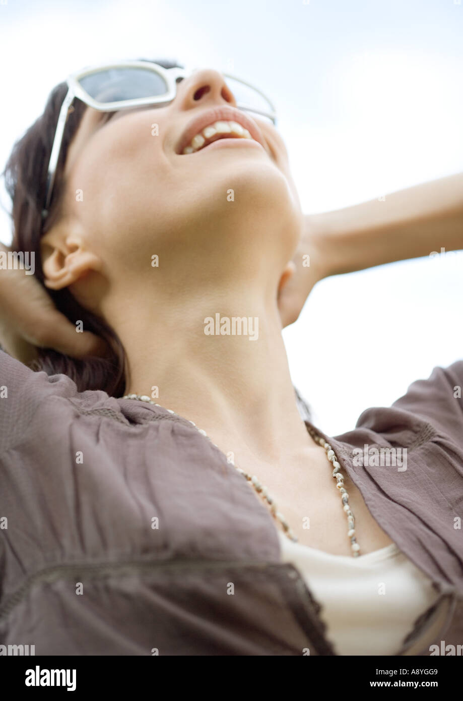 Throwing Head Back High Resolution Stock Photography and Images - Alamy