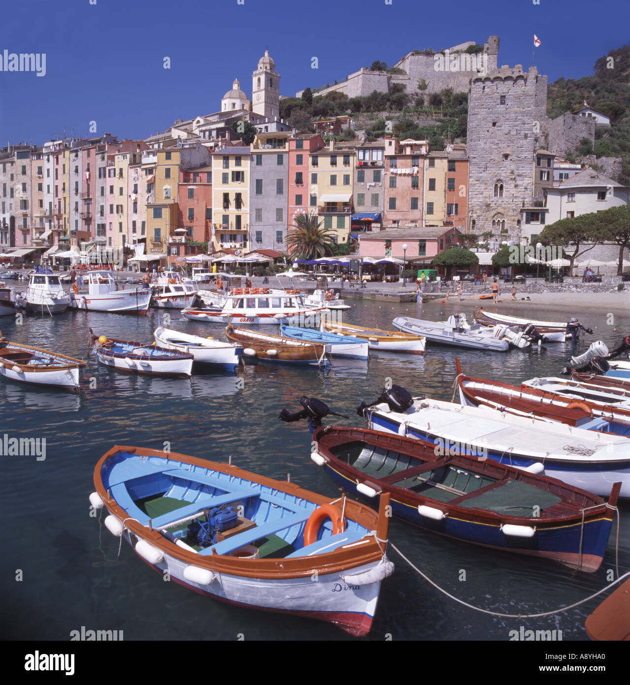 Fishing harbour porto venere hi-res stock photography and images - Alamy